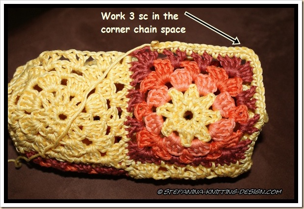 stefanina's dream: Free round little pocket in granny square : tutorial